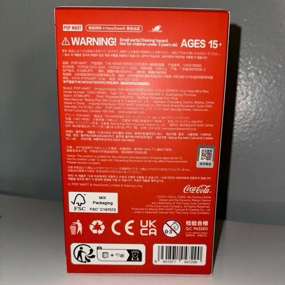 Coca Cola | Toys | Cocacola Labubu Monsters Vinyl Blind Box | Poshmark